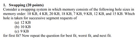 solved 1 swapping 20 points consider a swapping system in