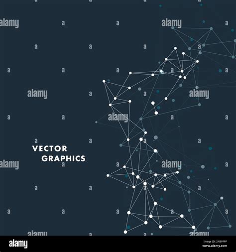 Abstract Connecting Dots And Lines Node Digital Plexus Dot Network Line For Web Connection