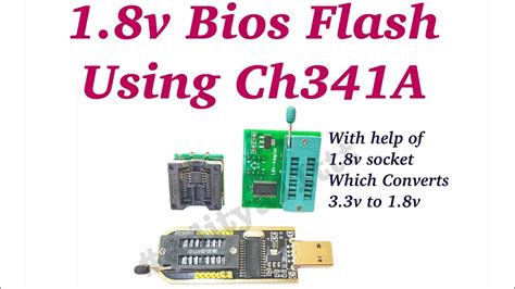 How To Program Flash 18v Bios Chip Using Ch341a Youtube