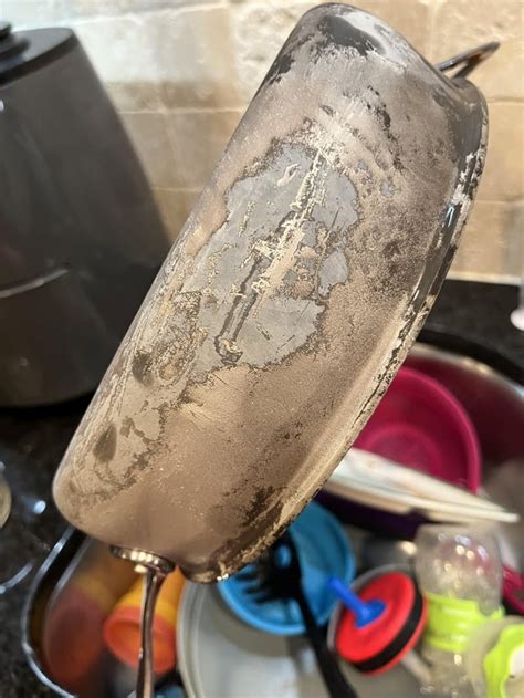 Exterior Coating Coming Off Pans Rcookware