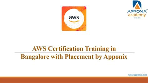Aws Certification Training In Bangalore By Apponix By Apponix