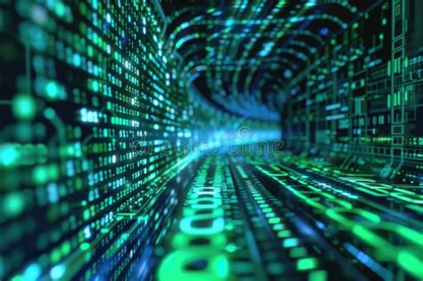 digital data stream in cyberspace stock illustration illustration of