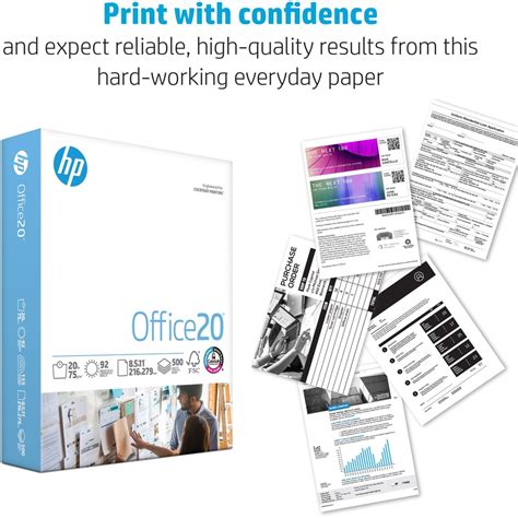 Hp Papers Office20 Paper White 92 Brightness Legal 8 12 X 14