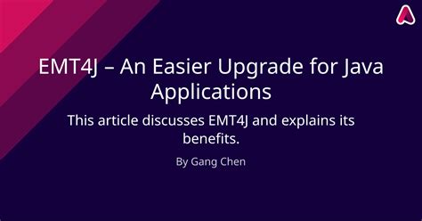 Emt4j An Easier Upgrade For Java Applications Adoptium