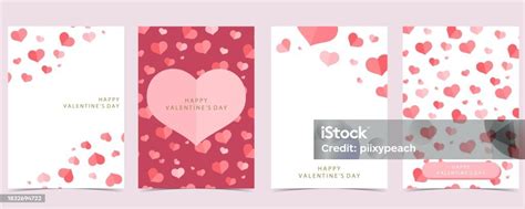 발렌타인 데이에 대 한 하트 배경입니다 엽서 배너에 대 한 편집 가능한 벡터 일러스트 레이 션 사랑에 대한 스톡 벡터 아트 및 기타 이미지 Istock