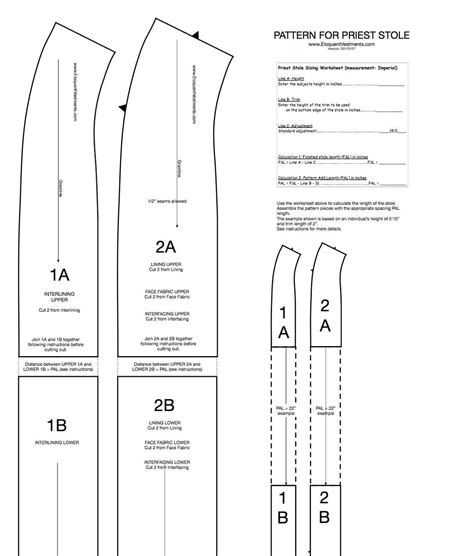 Clergy Stole Sewing Pattern