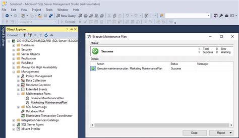 sql server maintenance plan best practices