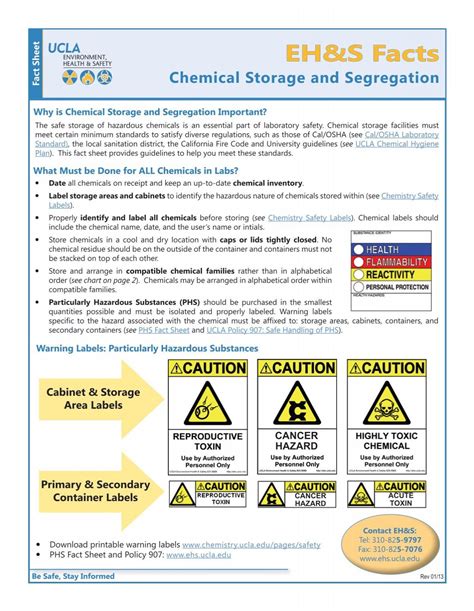 Chemical Storage Segregation Guidelines At Ronald Hebert Blog