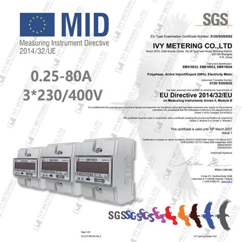 Modbus Rs485 Energy Ev Charging Solar Bidirectional Three Phase Power Kwh Meter With Mid Mid