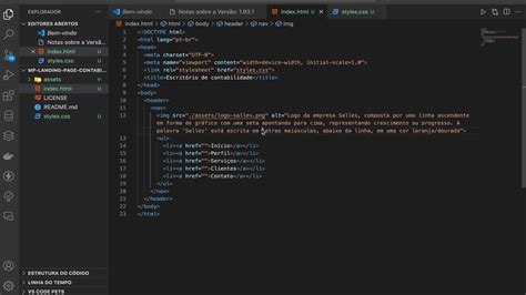 Estrutura Html E Css Básico Landing Page De Contabilidade