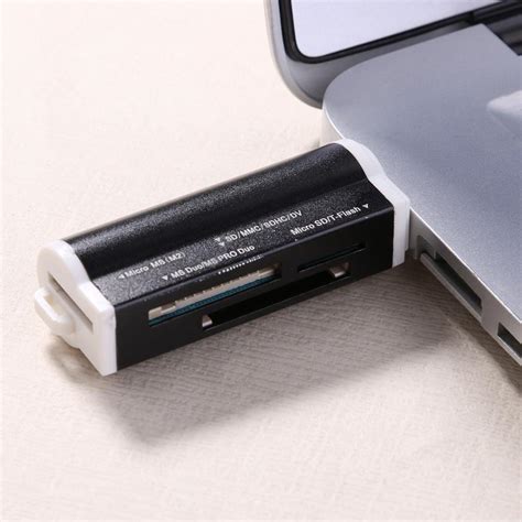 1pcs Usb2 0 4 In 1 Aluminium Multi Memory Card Rea Grandado