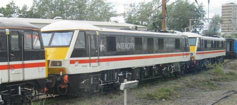 Class 90 Gec Bo Bo Electric Locomotives Driving Van Trailers Greater