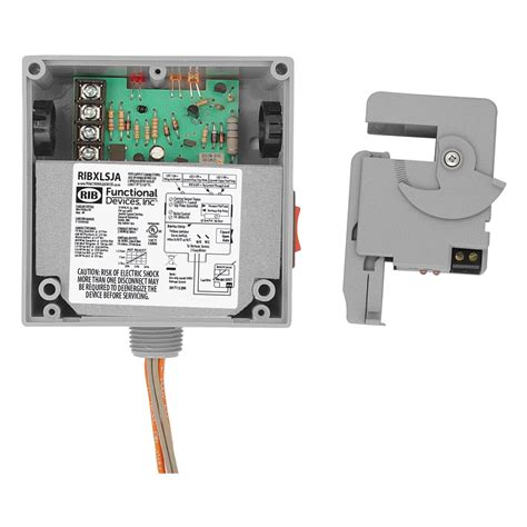 Functional Devices Inc Rib RIBXLSJA Enclosed Pre Wired Relay With Adjust AC Sensor 10 30