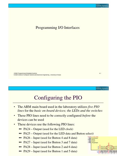 Programming I O Interfaces 2020 Pdf Input Output Electronic Engineering