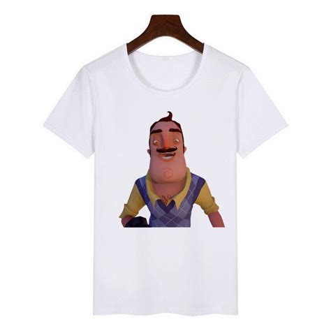Buy Summer Womens T Shirt Hello Neighbor Graphic Tees Women Japanese