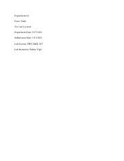 Experiment 4: Force Table and Vector Addition Methods | Course Hero