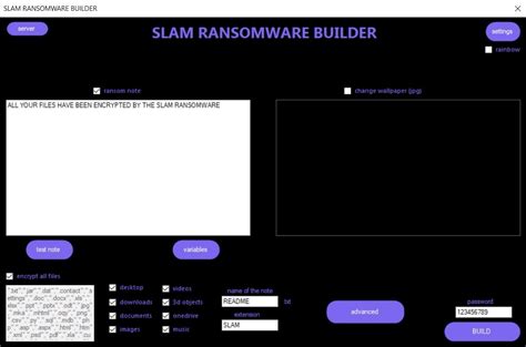 Slam Anatomy Of A Publicly Available Ransomware Builder