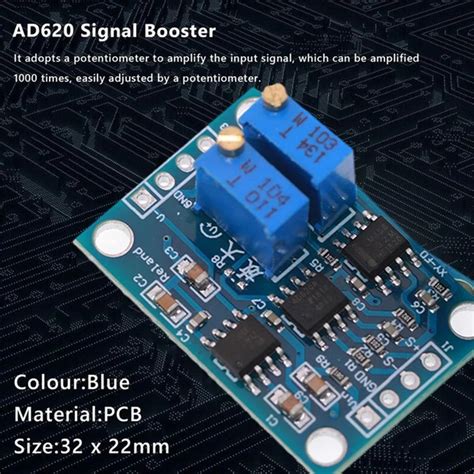 ad620 microvolt mv voltage amplifier signal instrumentation board us 2023 n3h8 eur 3 50