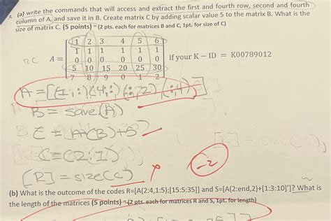 Solved A ﻿write The Commands That Will Access And Extract