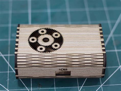 laser cut flex flexible raspberry pi wooden case free vector file