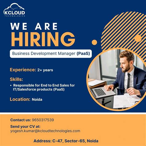 Kcloud Techno World Of Cloud On Linkedin Businessdevelopmentmanager Kcloudtechnologies