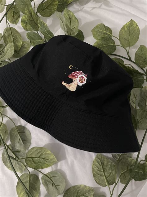 Soot Sprite Lua Lua Mononoke Mask Reversible Bucket Hat Nikitawootart