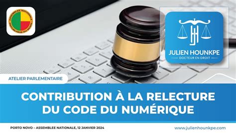 Interview Sur Le Code Numérique Dr Hounkpe Julien Coomlan