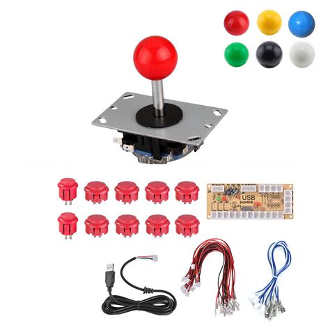Retroarcadecrafts Diy Arcade Kits 2pin Cable Buttons Usb Encoder Board Pc Joystick Fighting Shop