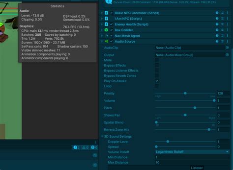 Audio Causes EditorLoop To Spike CPU Usage Unity Engine Unity