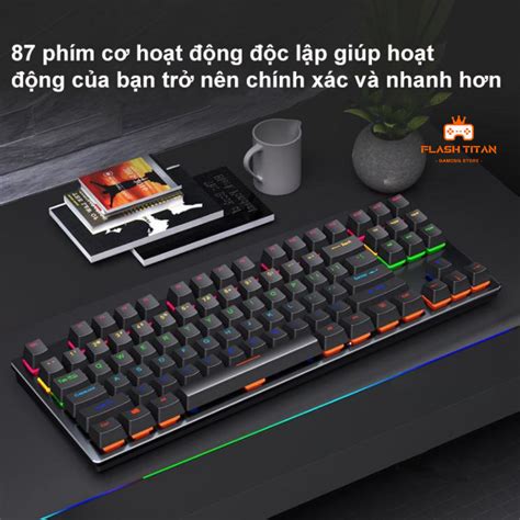 Bàn Phím Cơ Gaming K550 V3 Hỗ Trợ đa Dạng Hệ điều Hành Led Nhiều