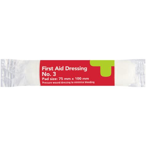 Medirite No 3 First Aid Dressing 75mm X 100mm Plaster Bandages