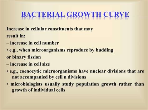 Bacterial Growth Curve Ppt Biological Sciences Science