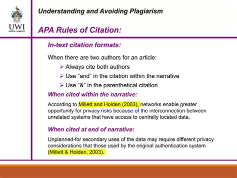In Text Citations Apa 6th Ed Pptx