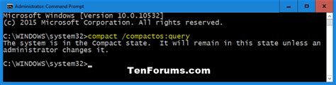 Compress Or Uncompress Windows With Compact OS Tutorials