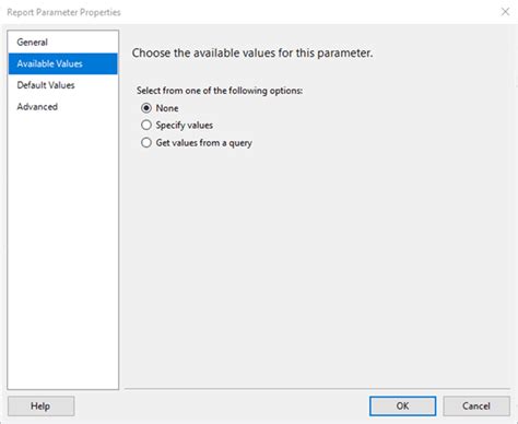 Sql Server Reporting Services Ssrs 2017 Parameters