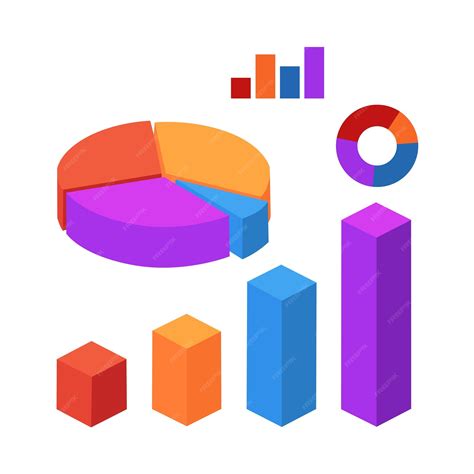 Premium Vector Data Chart Vector Illustration Set Design