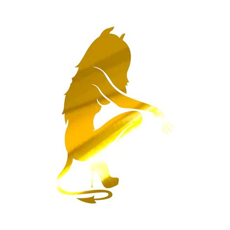 Kneeling Sexy Devil Sticker Decal Die Cut Self Adhesive Vinyl