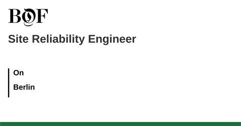 Senior Specialist Site Reliability Engineer Iii Job With On 288455