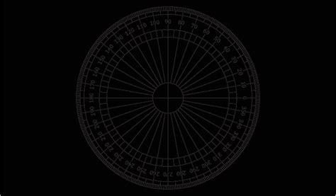 Circular Protractor Template Free Printable Onlinehalf Circle