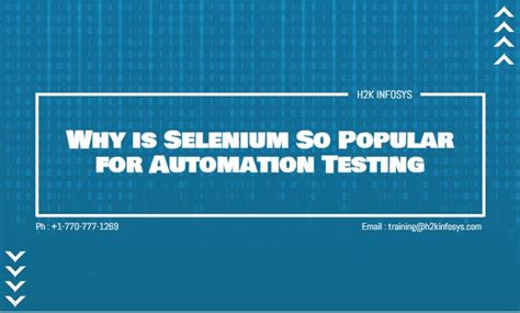 why is selenium so popular for automation testing
