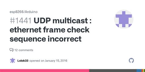 Udp Multicast Ethernet Frame Check Sequence Incorrect · Issue 1441