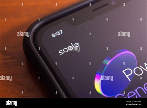 Scale Ai Website Seen In Iphone Screen Scale Ai Is A Company That Provides Data Processing And