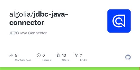GitHub Algolia Jdbc Java Connector JDBC Java Connector