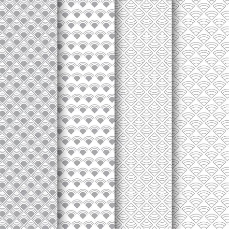 최소한의 기하학적 패턴 모음 무료 벡터