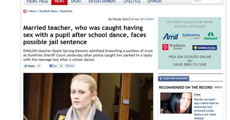 G Na Esc Cia Professora Que Fez Sexo Com Aluno Pode Ser Presa Diz