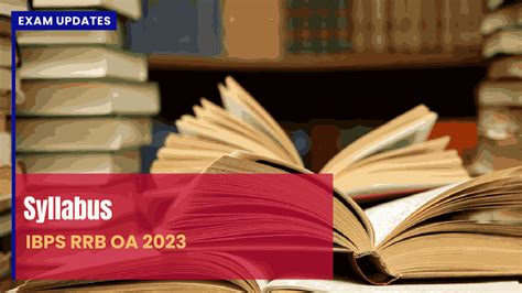 Ibps Rrb Office Assistant Syllabus 2023 Subject Wise Topics Weightage