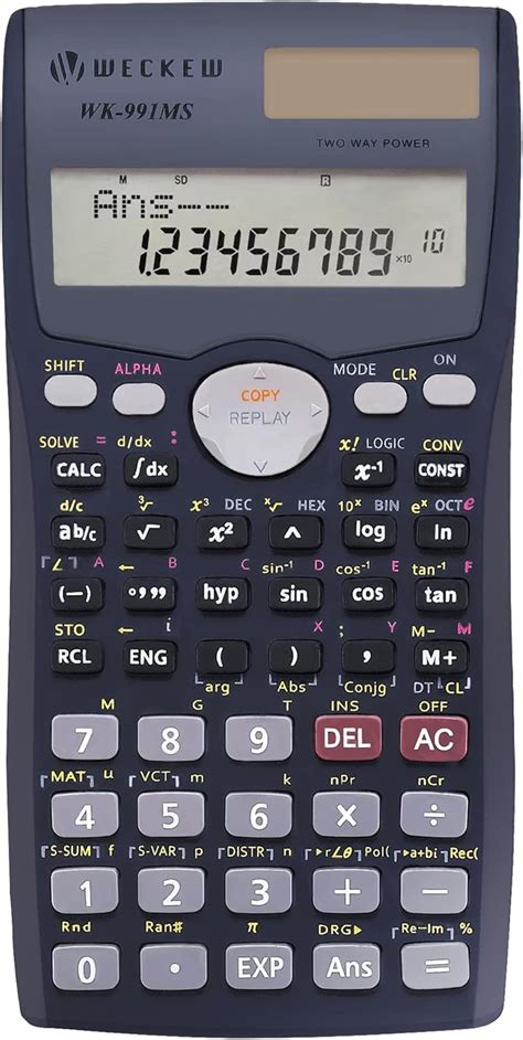 Weckew Scientific Calculator Engineering Scientific Calculator With Solar Power 401 Function Weckew Scientific Calculator Engineering Scientific Calculator With Solar Power 401 Function