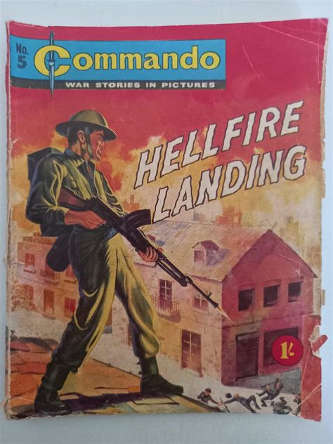 Commando Comic No 005 Hellfire Landing Letsgocommando