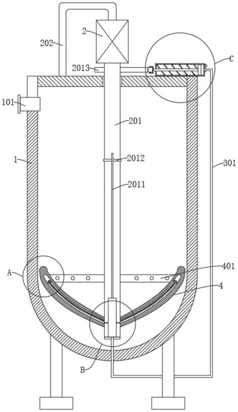 防火涂料生产用搅拌装置的制作方法