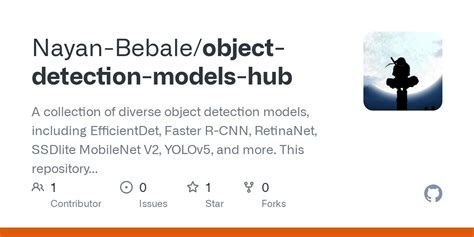 Github Nayan Bebaleobject Detection Models Hub A Collection Of Diverse Object Detection